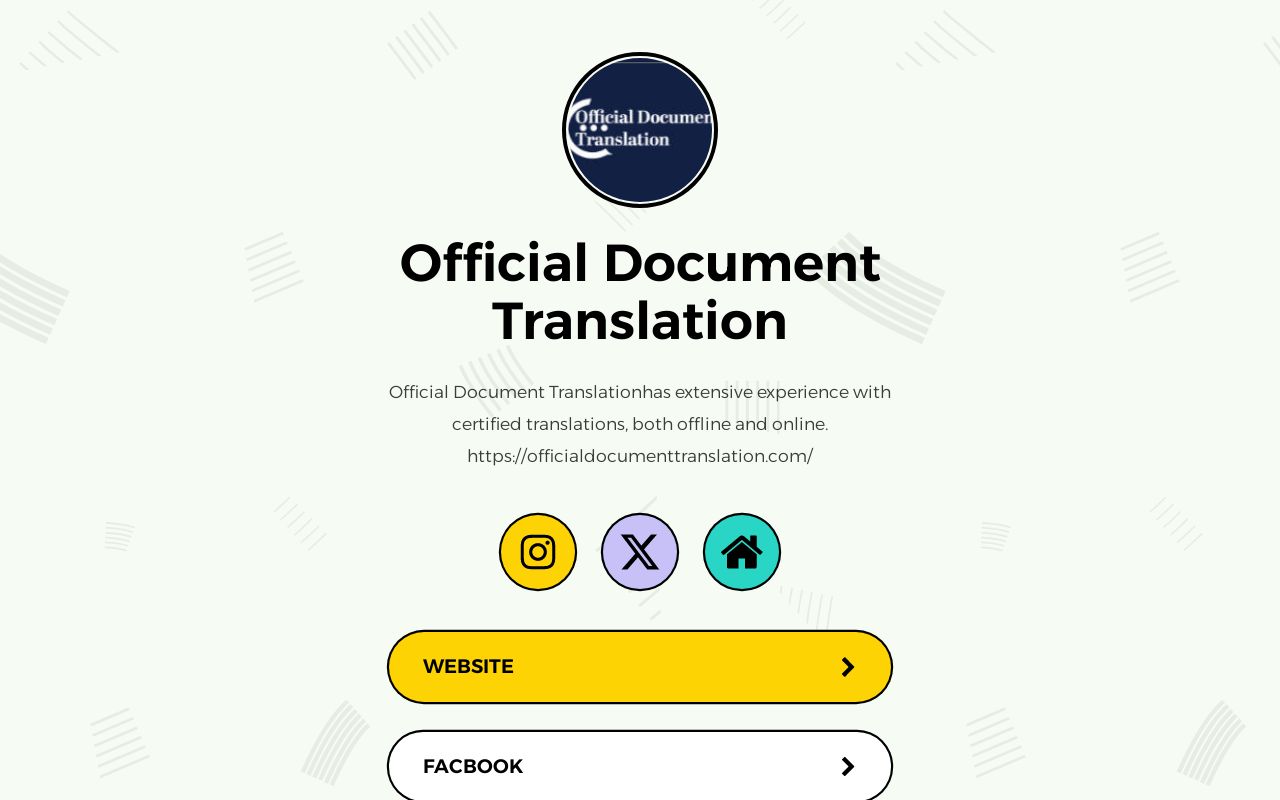 Official Document Translation